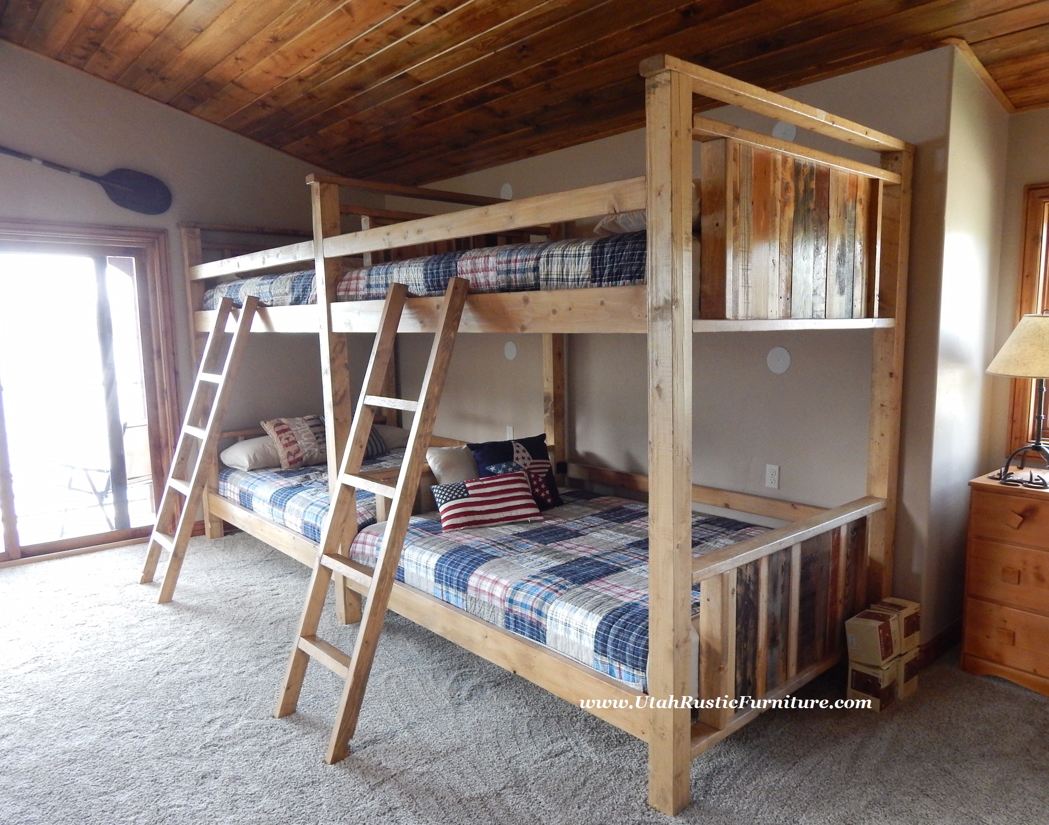 Bradley's Furniture Etc. - Western Plains Barnwood Bunk Bed