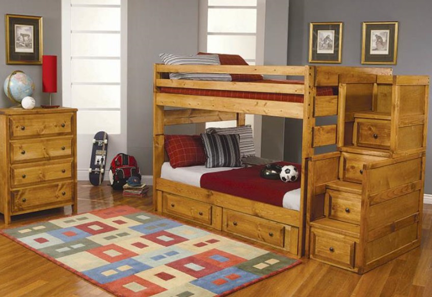 Bradley's Furniture Etc. - Rustic Log and Barnwood Bunk Beds