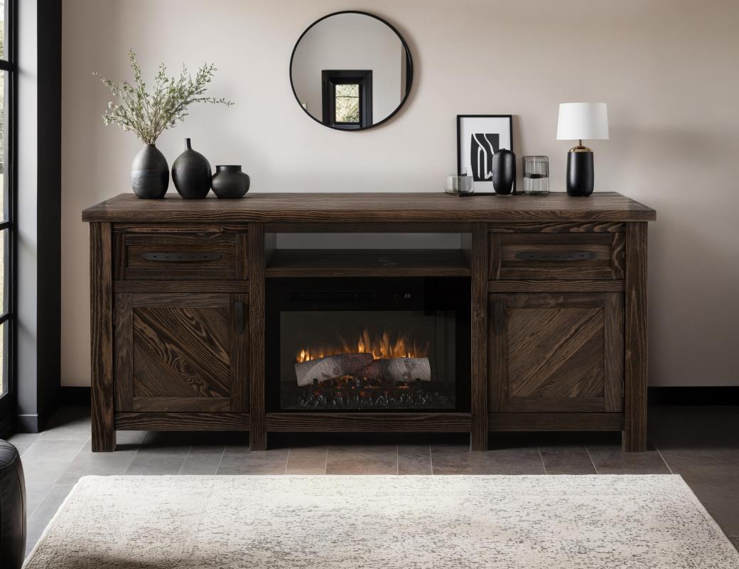 Artisan Dutton 6441 Distressed Wood Fireplace